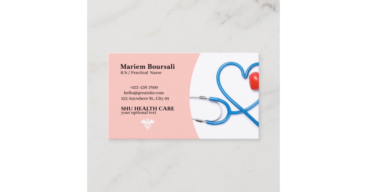 nurse doctor practitioner business cards | Zazzle