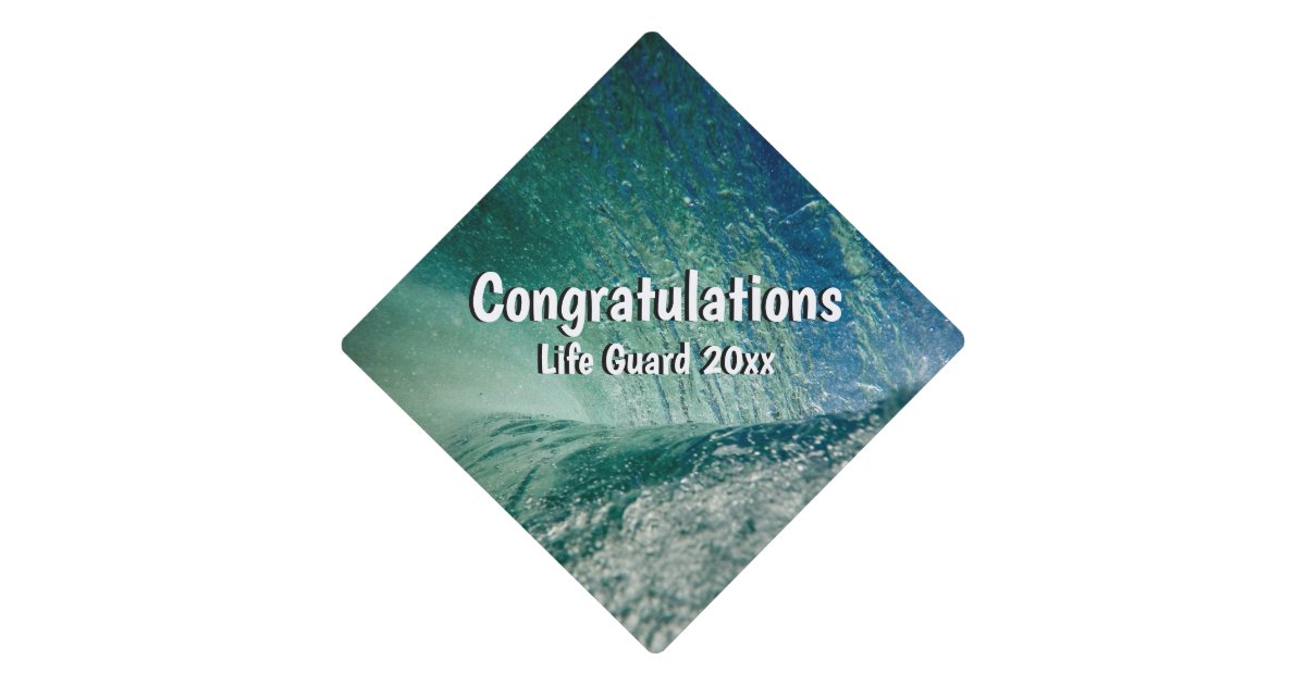 Ocean Congratulations Graduation Cap Topper | Zazzle