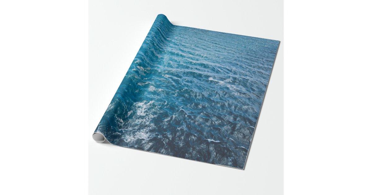 Ocean Water Background Wrapping Paper | Zazzle