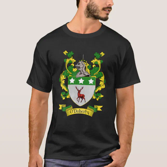 O'doherty Coat Of Arms | O'doherty Surname Family T-Shirt | Zazzle