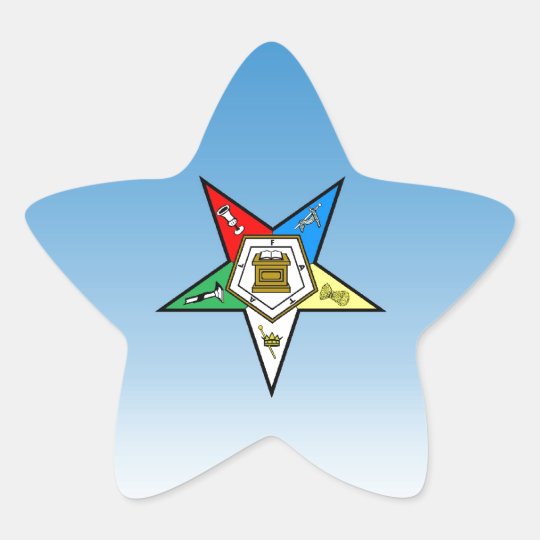 OES Order of the Eastern Star Blue Star Sticker | Zazzle.ca