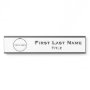 Modern Black Faux Gold Office Room Department Name Door Sign | Zazzle