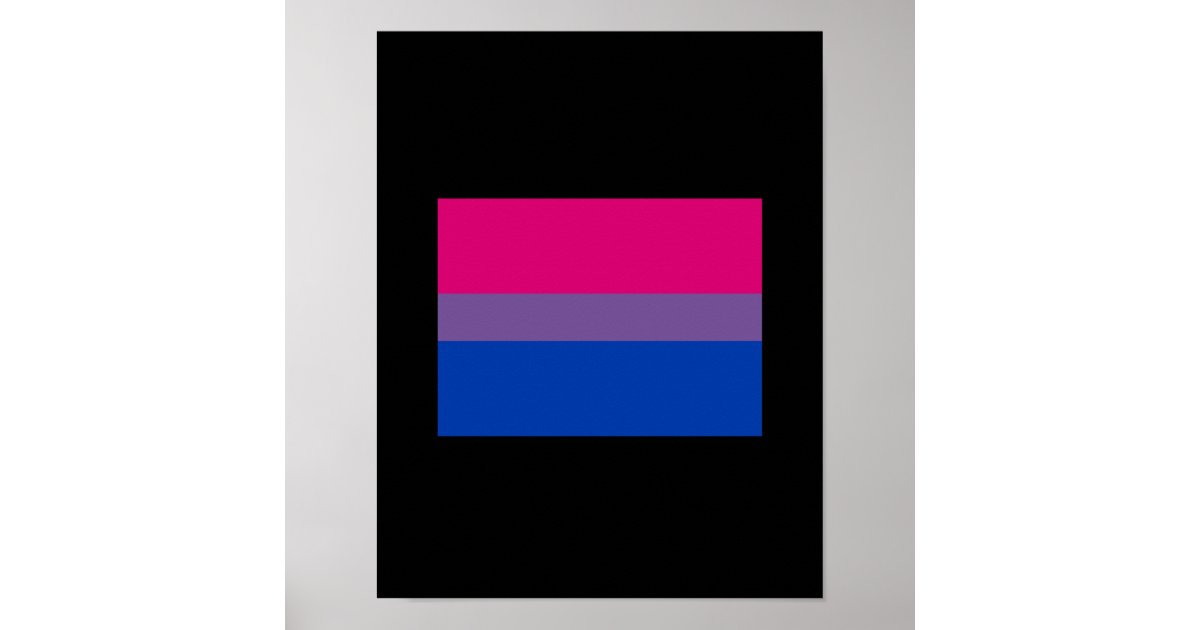 OFFICIAL BISEXUAL PRIDE FLAG POSTER | Zazzle