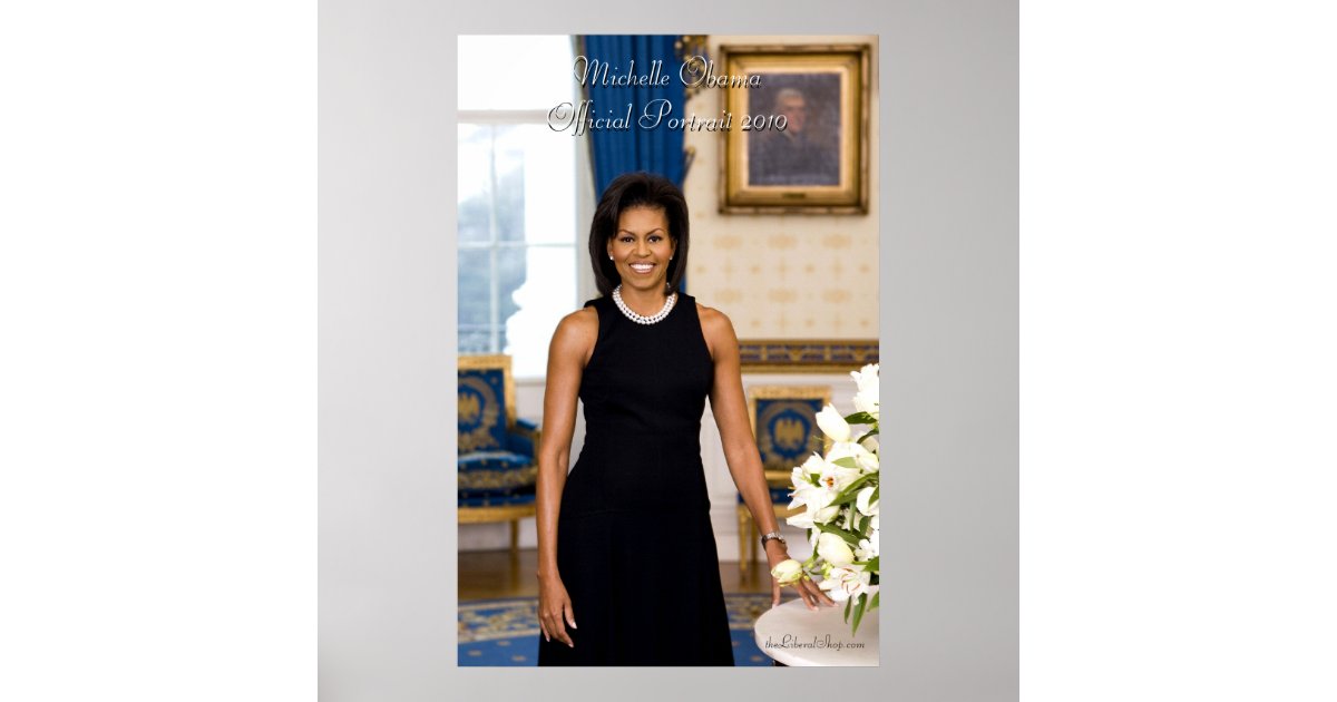 Official Portrait of First Lady Michelle Obama Poster | Zazzle