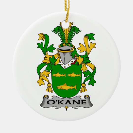 O'Kane Family Crest Ceramic Ornament | Zazzle.ca