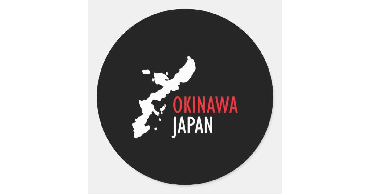 Okinawa Japan Island Of Okinawa Okinawan Classic Round Sticker | Zazzle