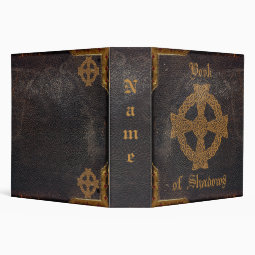 OLD LEATHER BOUND BOOK of SHADOWS BINDER | Zazzle