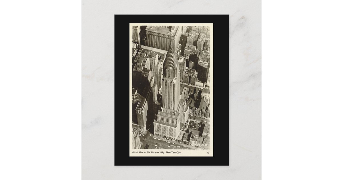 Old Postcard, New York City, Chrysler Building Postcard | Zazzle