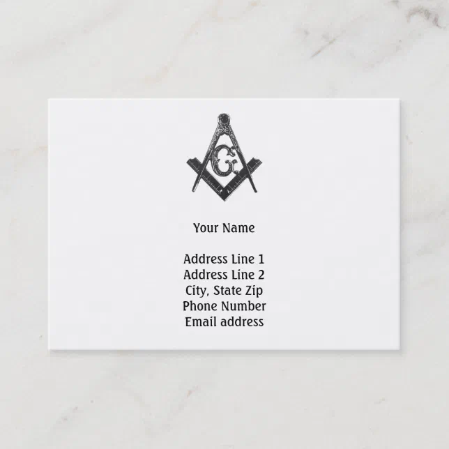 Old Style Freemason Business Card | Zazzle