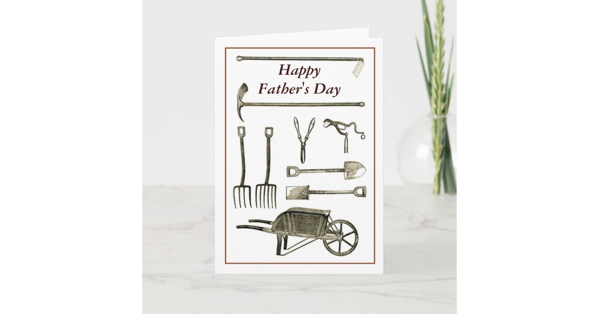 Old Tools Card | Zazzle
