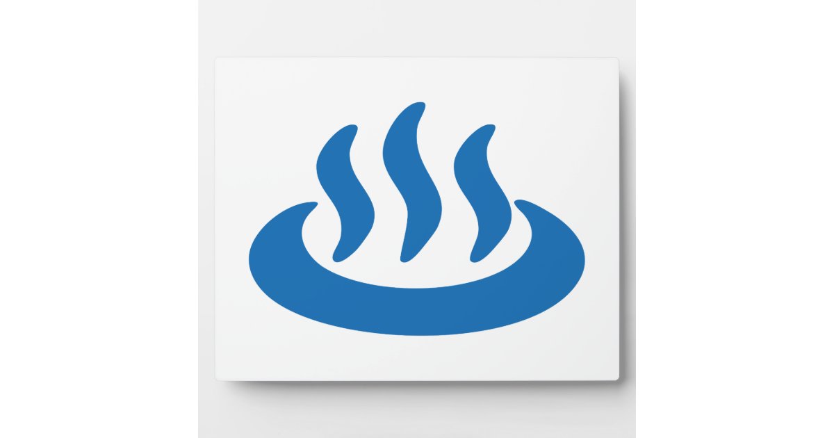 Onsen ♨ Hot Spring 温泉 Japanese Sign Plaque | Zazzle