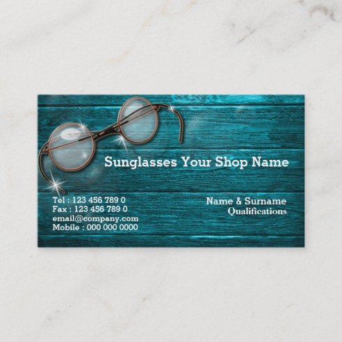 Optical Shop Business Cards & Profile Cards | Zazzle CA