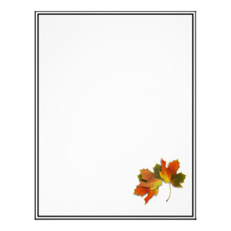 Fall Seasons Best Letterhead, Custom Fall Seasons Best Letterhead Templates
