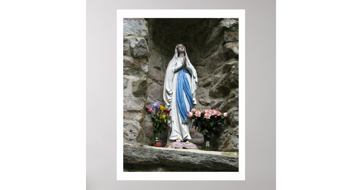 Our Lady of Lourdes Photograph Poster | Zazzle