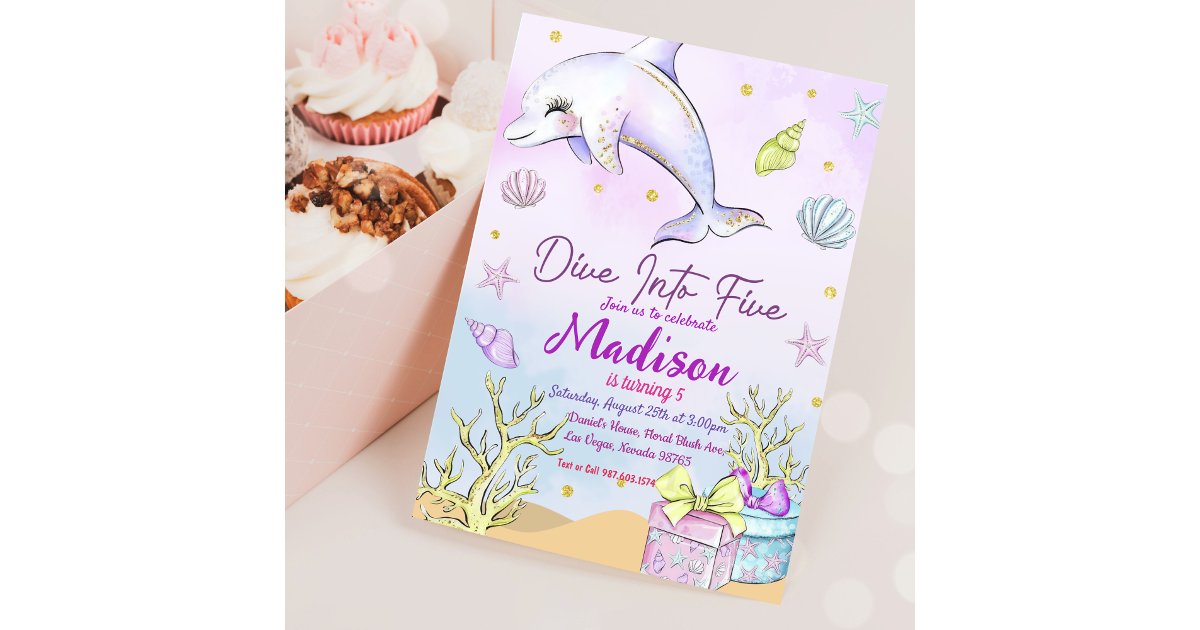 Our Mermaid Birthday Party Under The Sea Party Invitation | Zazzle