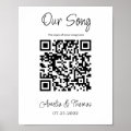 Our Song QR Code | Personalized Keepsake Poster | Zazzle