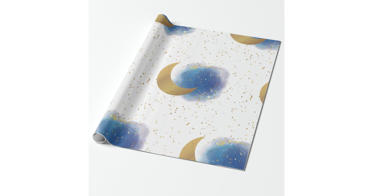 Over the Moon Wrapping Paper | Zazzle