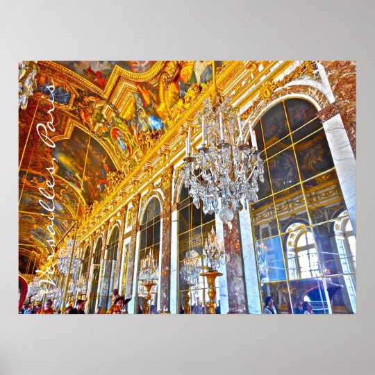 Palace of Versailles photo illustration. Poster | Zazzle.ca