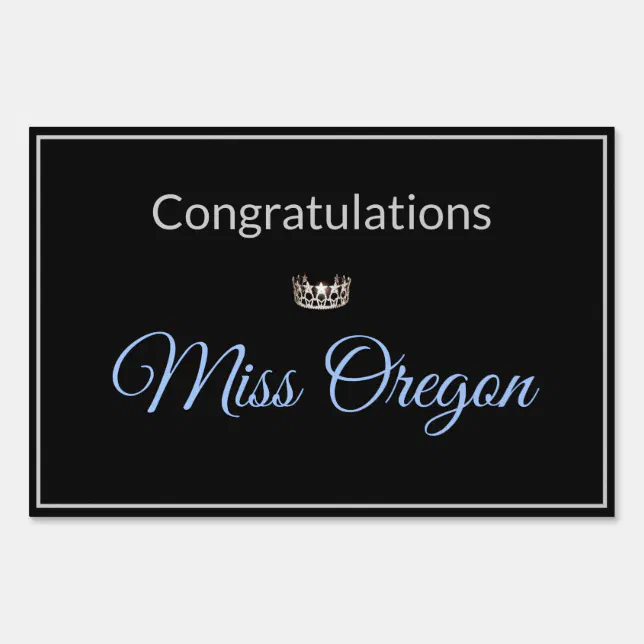 Pancarte Style Miss USA Pageant Home Of Yard Sign-Large | Zazzle.ca