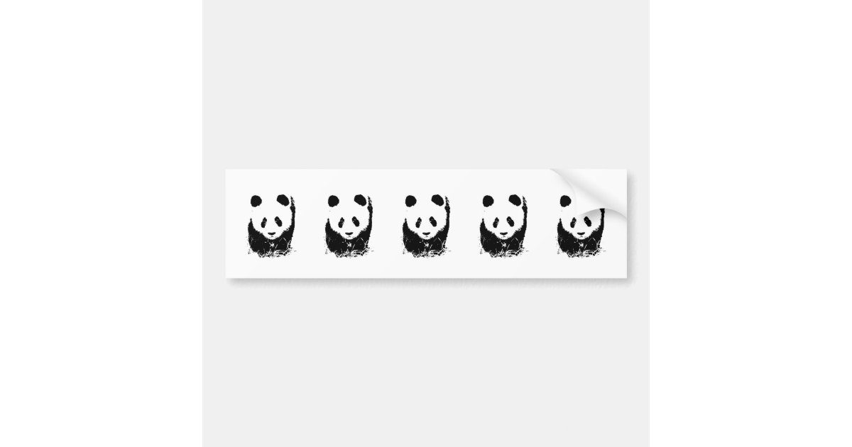Panda Bumper Sticker | Zazzle