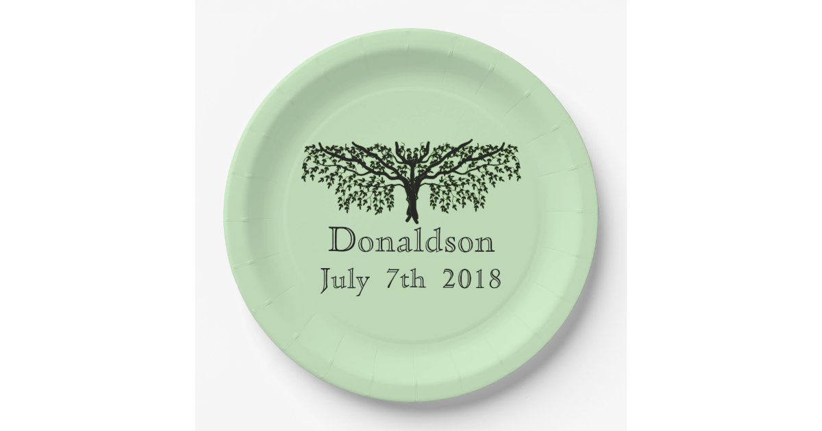 Paper Plate - Family Tree Reunion | Zazzle