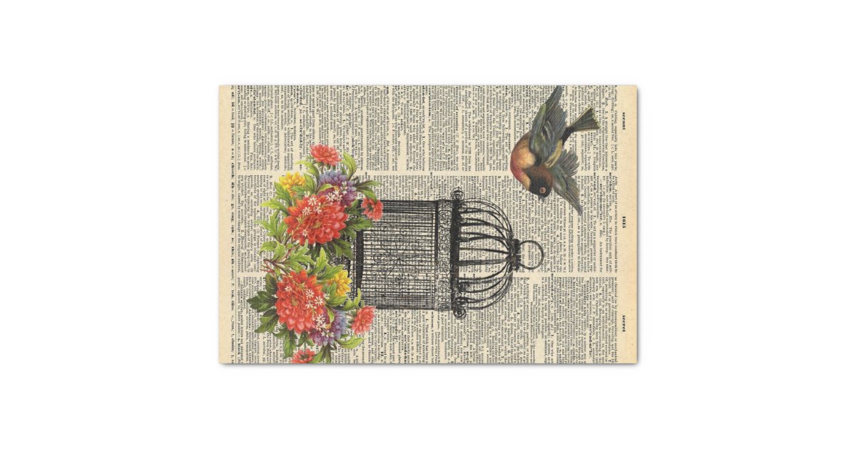 Papier Mousseline Journal vintage avec la page de découpage des oise ...