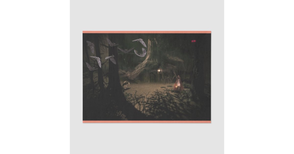 Papier Mousseline Une fille dans les bois Découpage | Zazzle.ca
