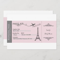 Paris Invitation, Paris Theme Invitation, French Invitation | Zazzle