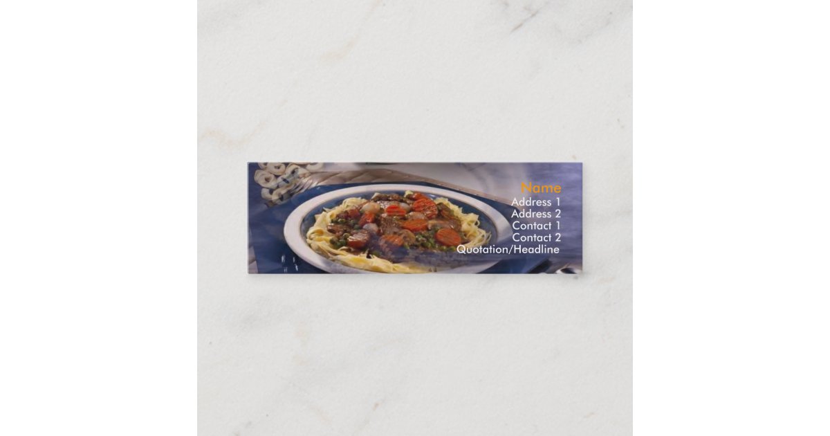 Pasta Business Card | Zazzle