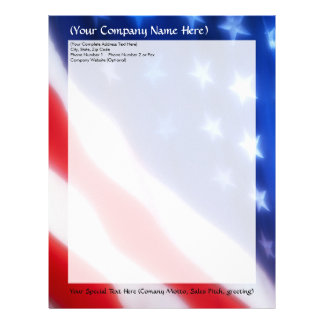 Patriotic Letterhead, Custom Patriotic Letterhead Templates