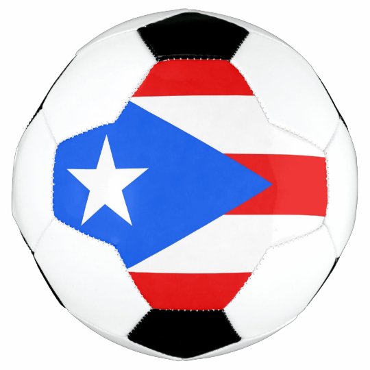 Patriotic Soccer Ball with Flag of Puerto Rico | Zazzle.ca