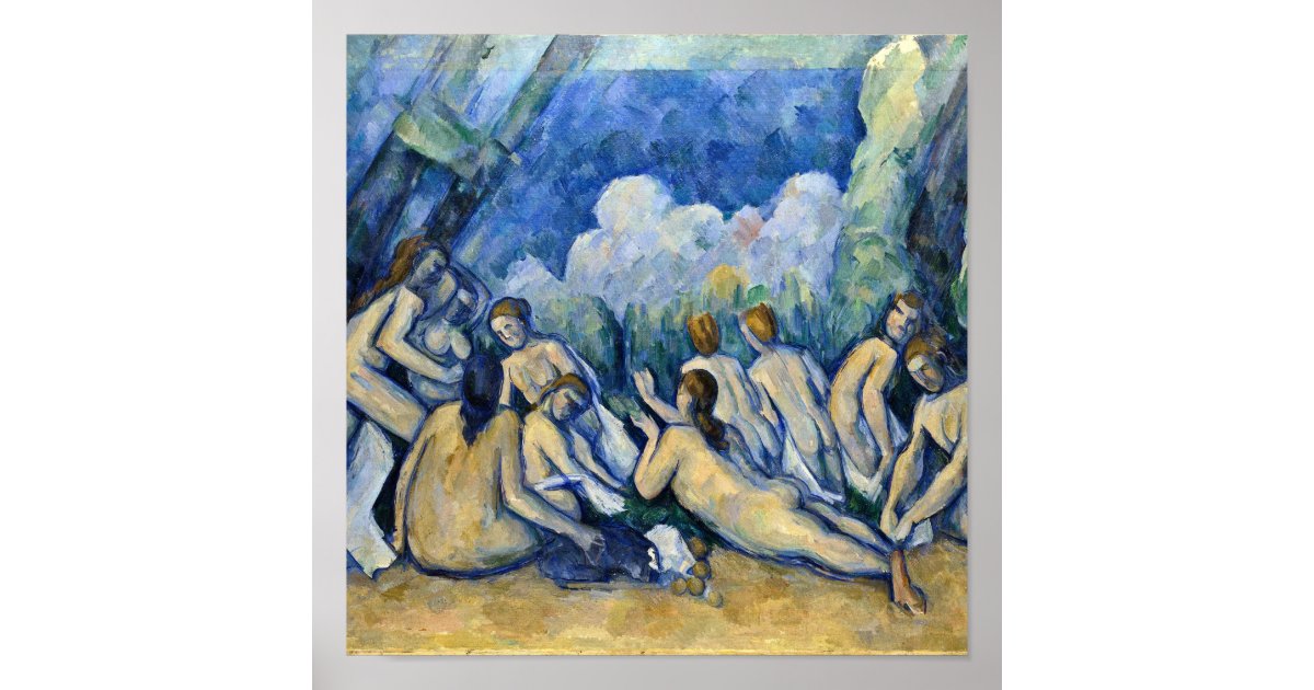 Paul Cezanne - Bathers (Les Grandes Baigneuses) Poster | Zazzle Paul Cezanne - Bathers (Les Grandes Baigneuses) Poster | Zazzle