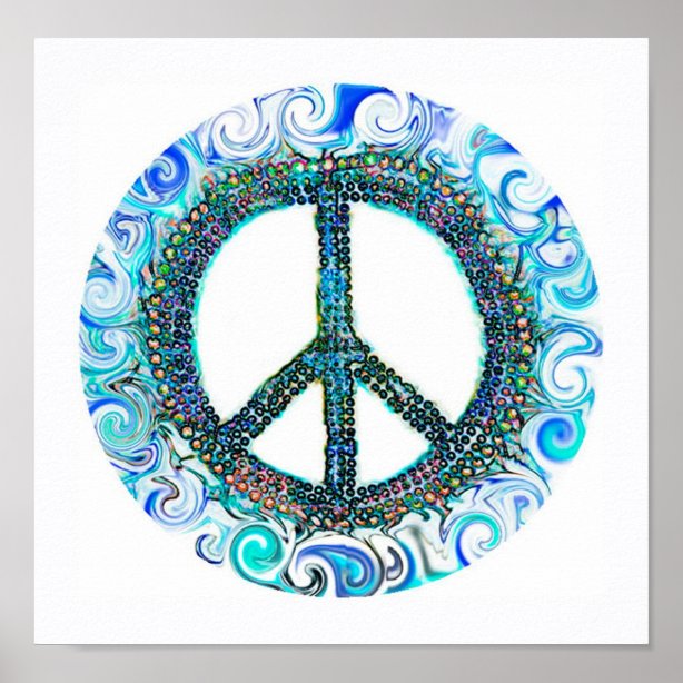 Cool Peace Sign Posters, Prints & Poster Printing | Zazzle CA