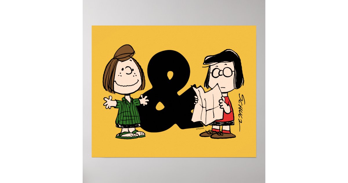 Peanuts | Peppermint Patty & Marcie Poster | Zazzle
