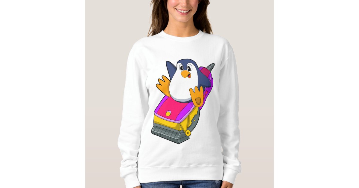 Penguin as Hairdresser with Razor Sweatshirt | Zazzle