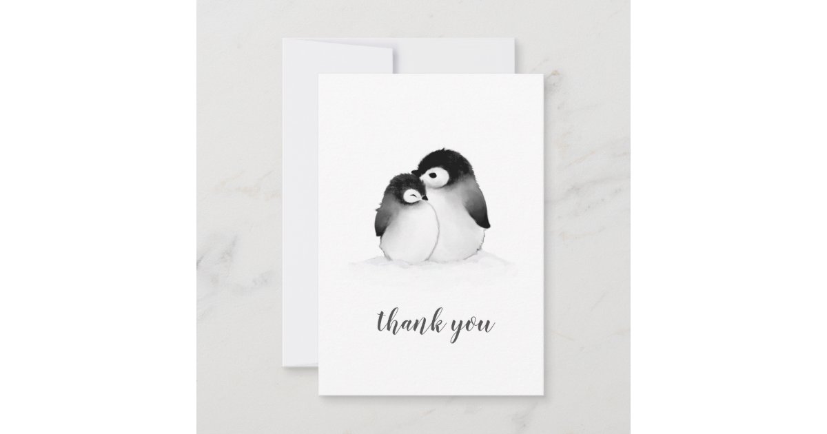 Penguin Thank You Card | Zazzle
