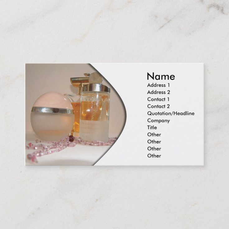 Perfume Business Card | Zazzle