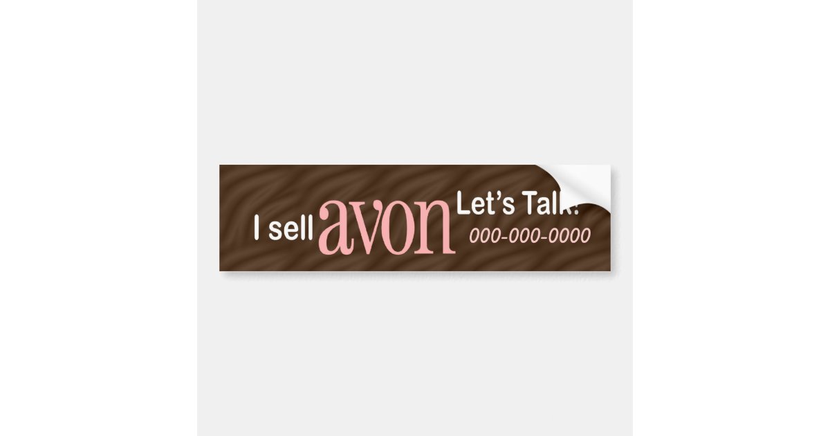 Personalized Avon Bumper Sticker | Zazzle
