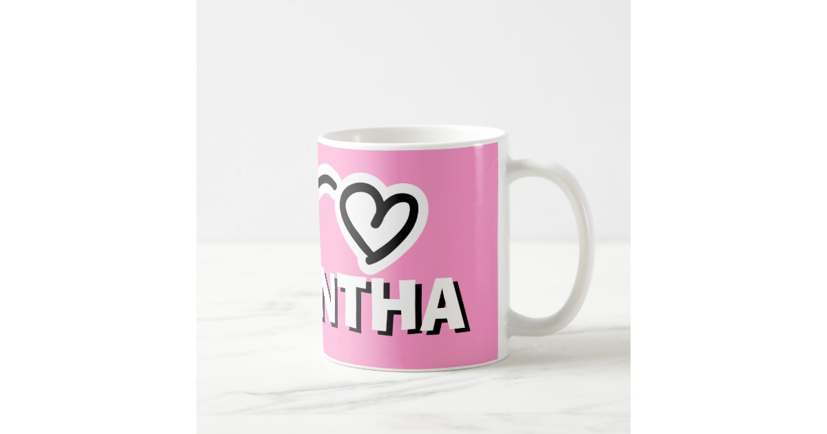 Personalized girls mug with customizable kids name | Zazzle