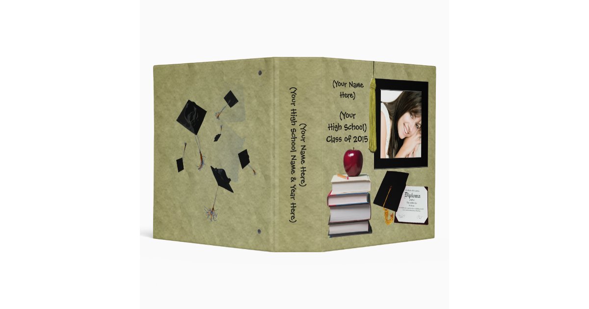 Personalized Graduation or High School Memory Book Binder | Zazzle