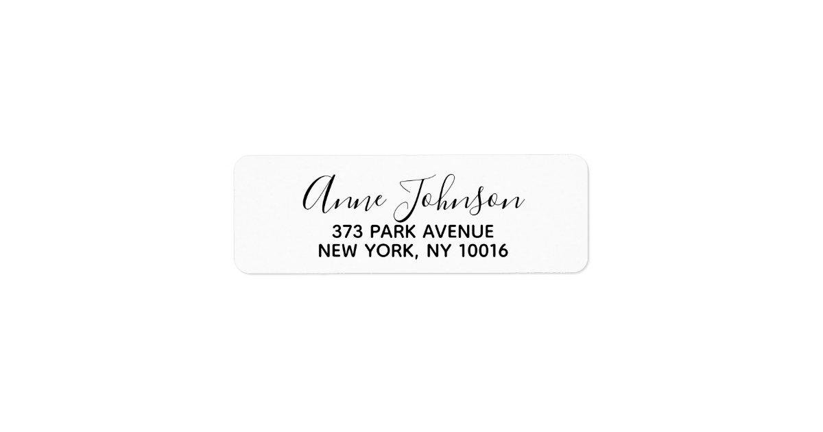 Personalized Name Return Address Labels | Zazzle