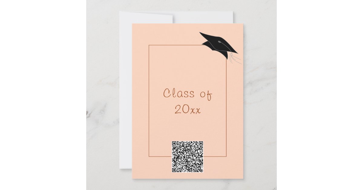 Personalized QR Code Graduation Party Invitation | Zazzle