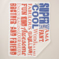 Personalized Typography Subway Art USA Flag Sherpa Blanket | Zazzle