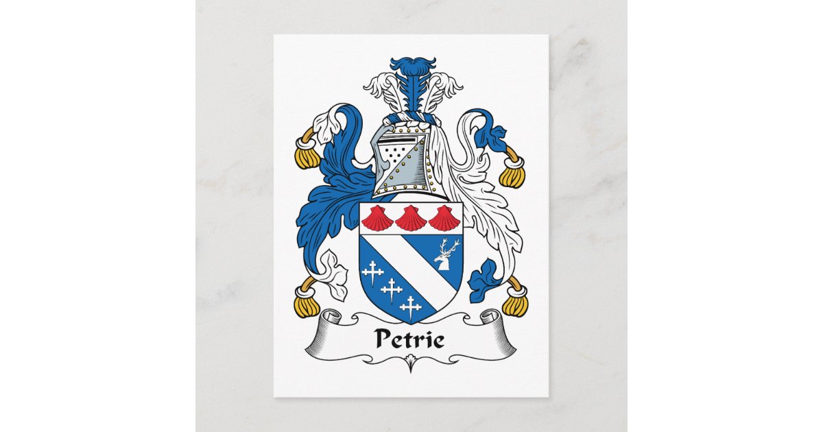 Petrie Family Crest Postcard | Zazzle