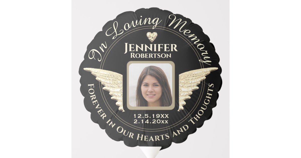 Photo Memorial in Loving Memory Balloon | Zazzle