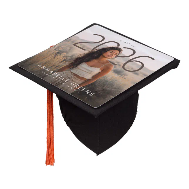 PhotoPop Class of 2026 Graduation Cap Topper | Zazzle