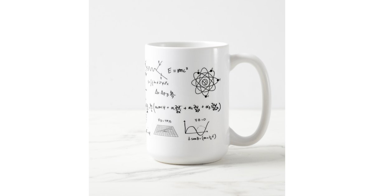 Physics Formulas Coffe Mug | Zazzle