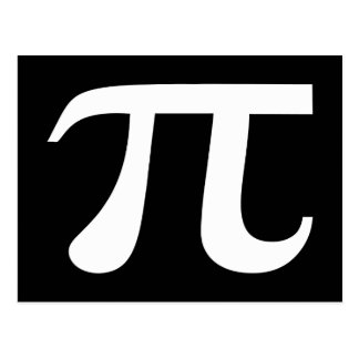Pi Symbol Postcards, Pi Symbol Post Card Templates