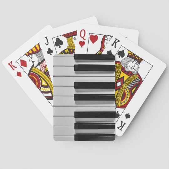 Piano Keyboard Custom Playing Cards | Zazzle.ca