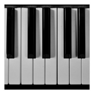 Piano Keyboard Posters, Prints & Poster Printing | Zazzle CA